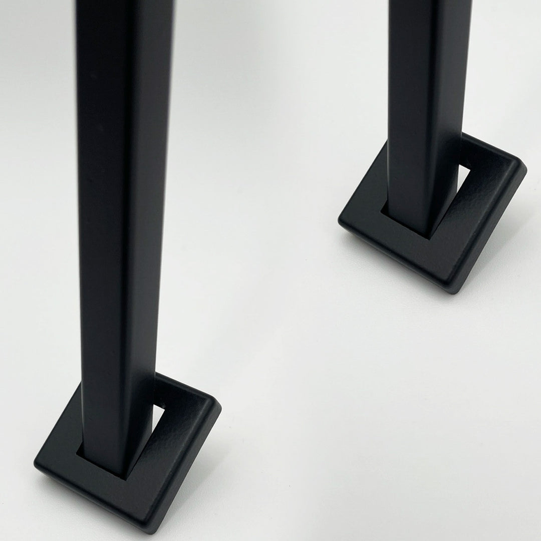 Modern Minimalist Slant/Angled Shoe for 1/2" Wrought Iron Balusters ...