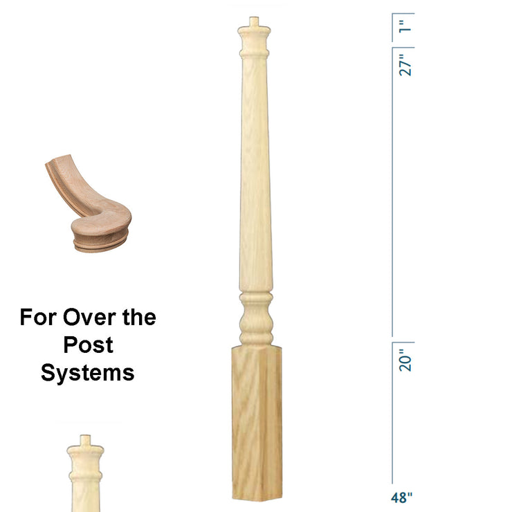 4010 Pin Top Stair Wood Newel Post - Affordable Stair Parts ...