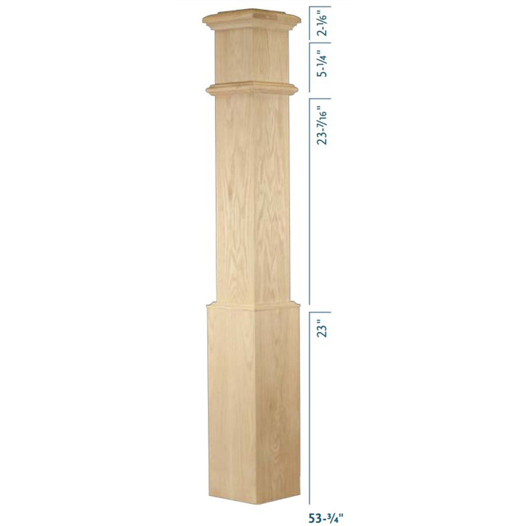 4691 Plain Modern Box Newel Post - Affordable Stair Parts – Affordable ...