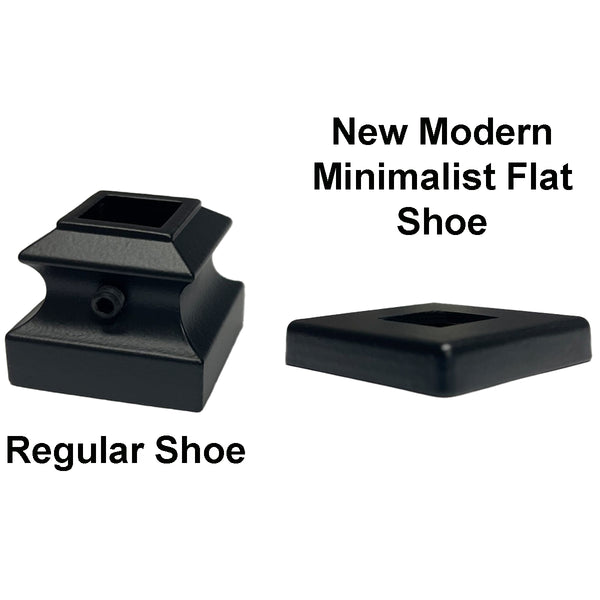 Modern Minimalist Flat Shoe for 1/2" Wrought Iron Balusters ...