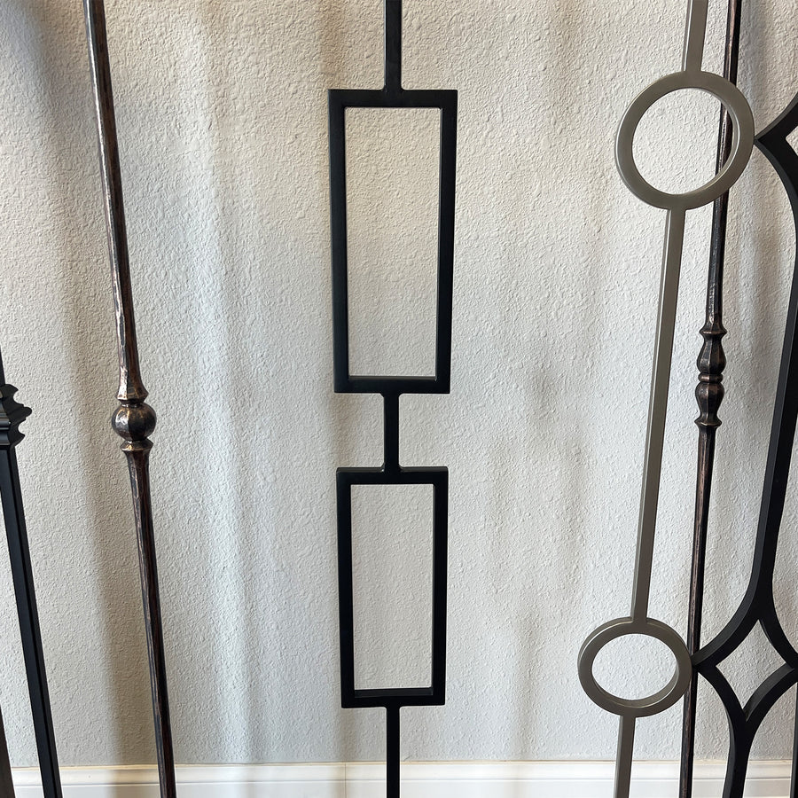 Double Rectangle Modern Iron Baluster - Affordable Stair Parts ...