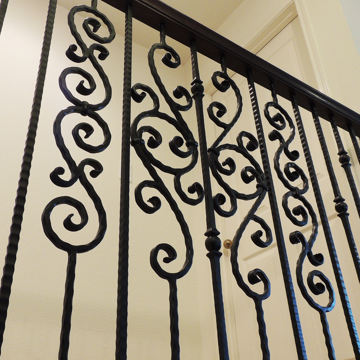 Double Sphere/Forged Ball Hammered Iron Baluster - Affordable Stair ...