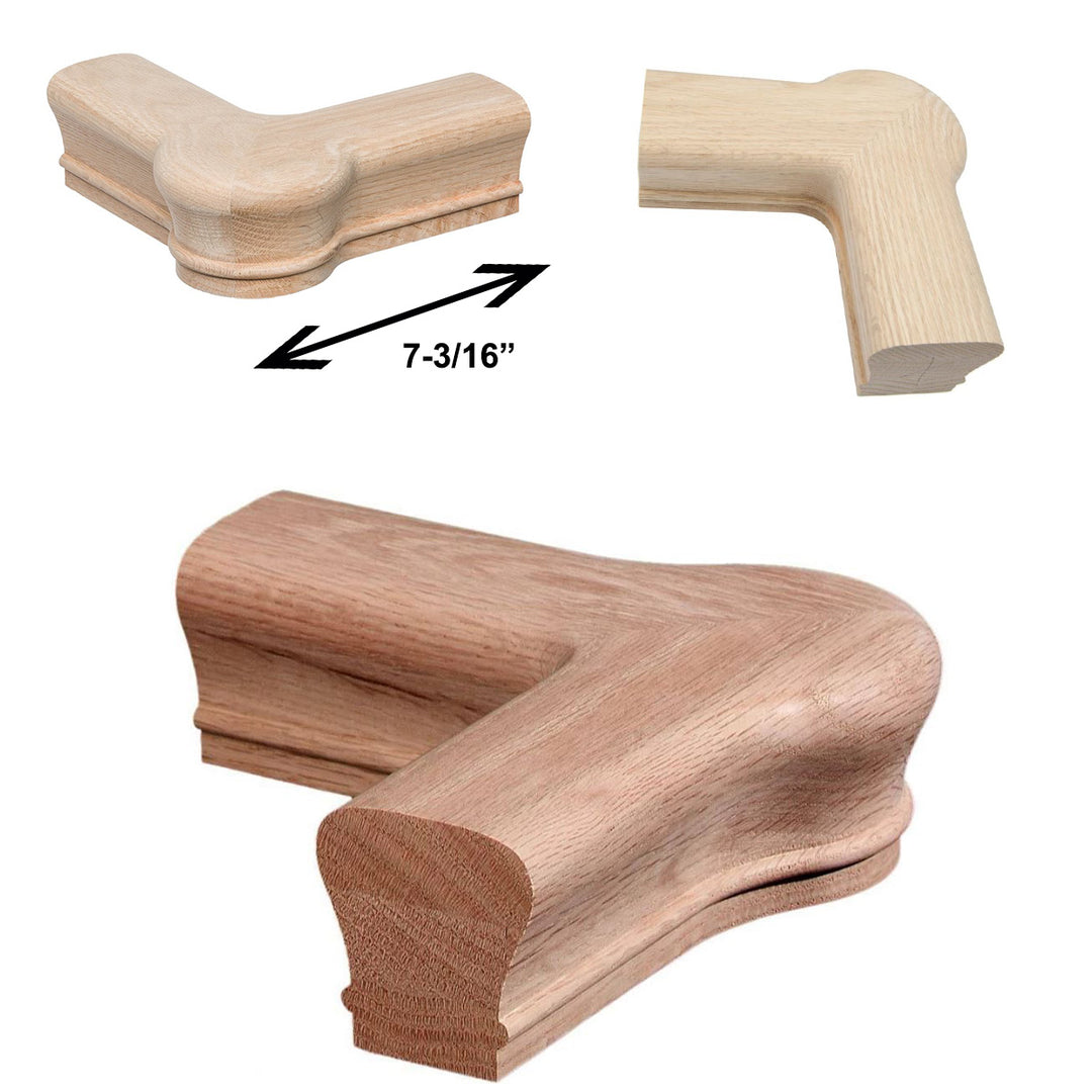 Level Quarter Turn Handrail Fitting with Cap - Affordable Stair Parts ...