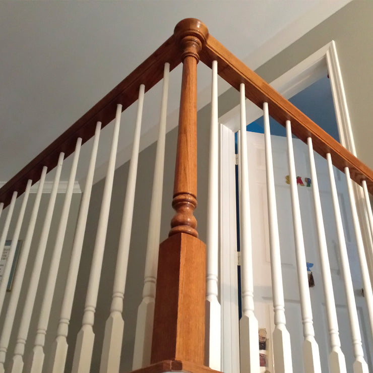 Level Quarter Turn Handrail Fitting with Cap - Affordable Stair Parts ...