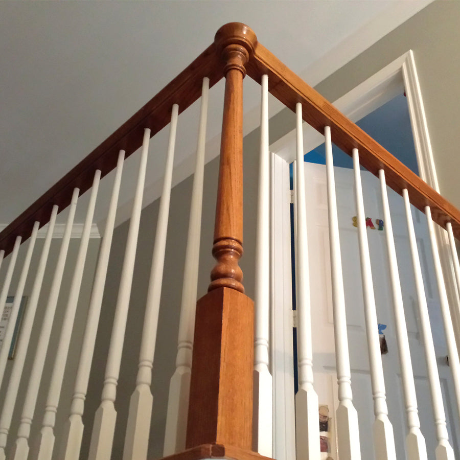 Level Quarter Turn Handrail Fitting with Cap - Affordable Stair Parts ...