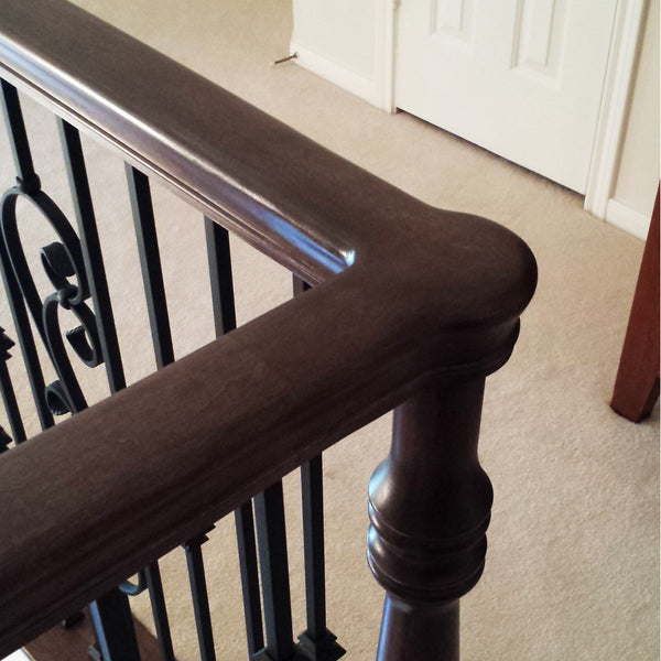 Level Quarter Turn Handrail Fitting with Cap - Affordable Stair Parts ...