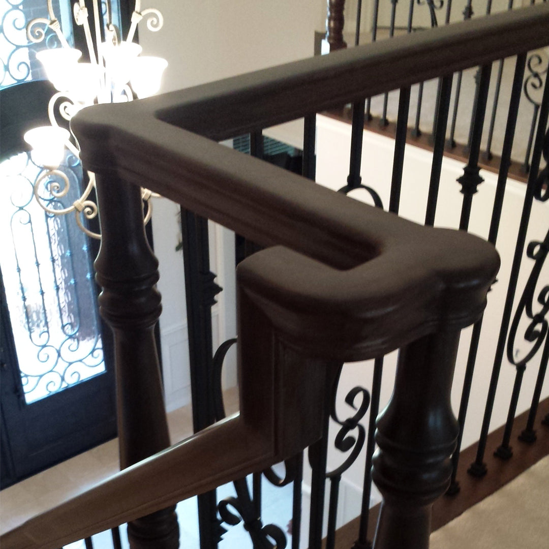 Level Quarter Turn Handrail Fitting with Cap - Affordable Stair Parts ...