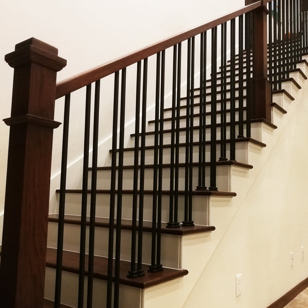 Plain Square Bar Wrought Iron Baluster - Affordable Stair Parts ...