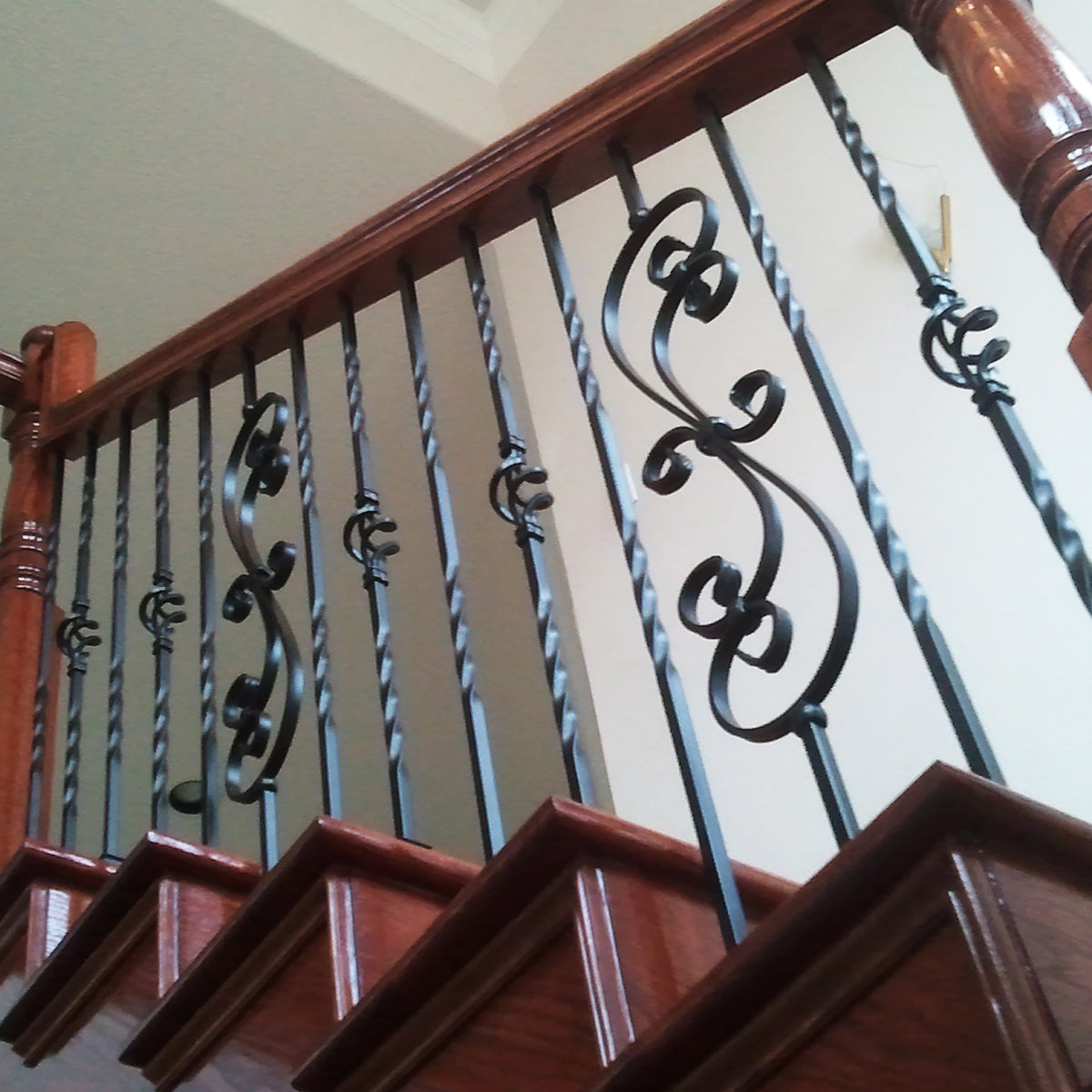 Skinny Scroll Wrought Iron Baluster - Affordable Stair Parts ...
