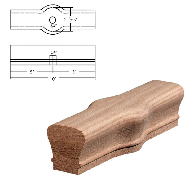 Tandem Cap Stair Handrail Fitting - Affordable Stair Parts – Affordable ...