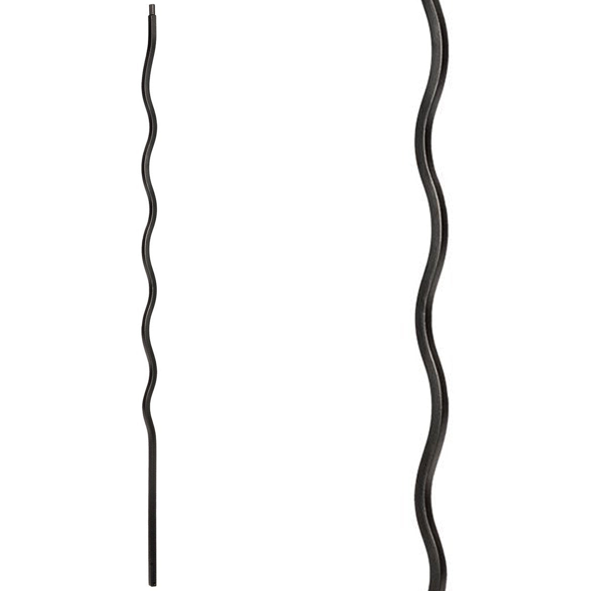 Plain Wavy Bar Wrought Iron Baluster - Affordable Stair Parts ...