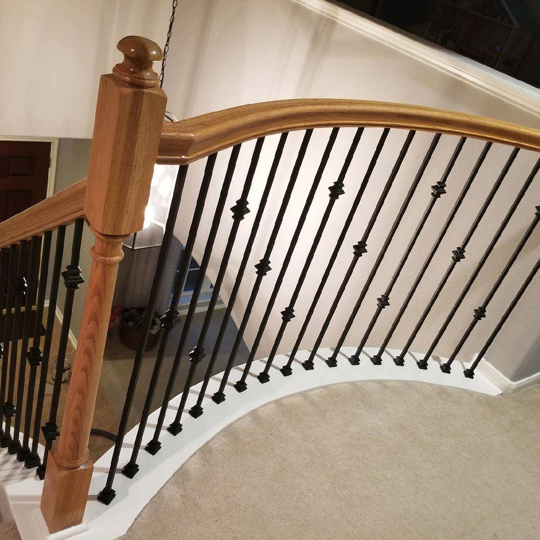 Single Knuckle Wrought Iron Baluster - Affordable Stair Parts ...