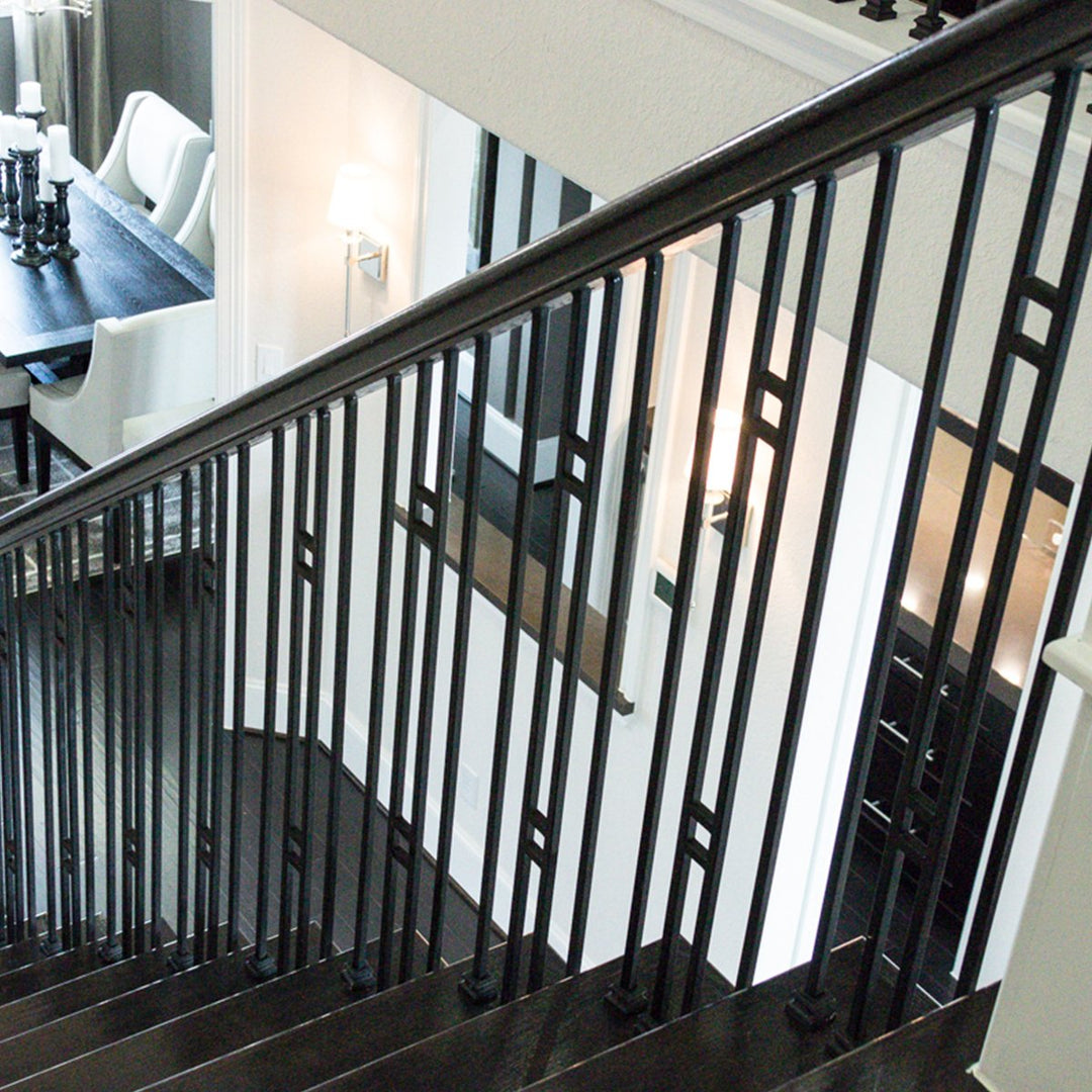 Double Bar Panel Wrought Iron Baluster - Affordable Stair Parts ...