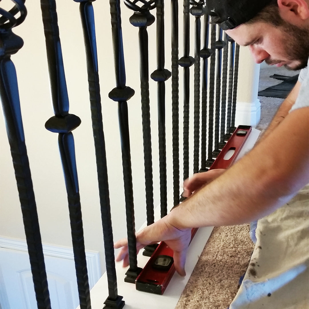 Non-Drip Epoxy Glue for Iron Baluster Installation - Affordable Stair ...