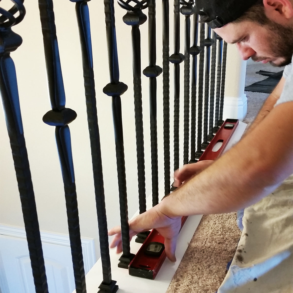 Non-Drip Epoxy Glue for Iron Baluster Installation - Affordable Stair ...