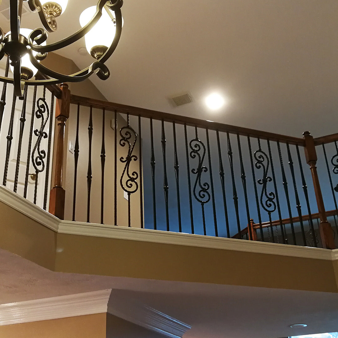 Gothic Double Knuckle Hammered Iron Baluster - Affordable Stair Parts ...