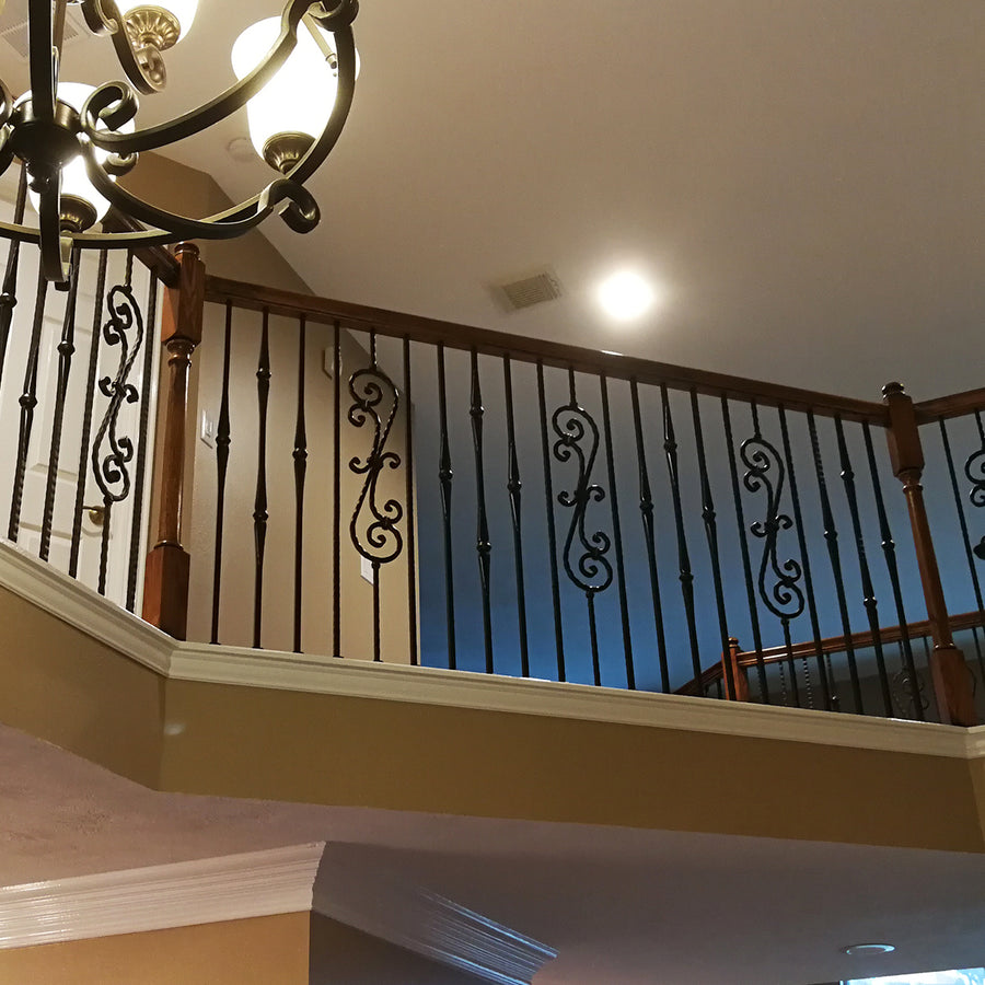 Gothic Double Knuckle Hammered Iron Baluster - Affordable Stair Parts ...