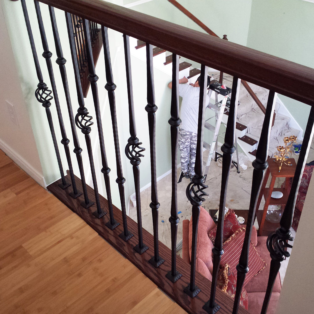 Gothic Single Basket Hammered Iron Baluster - Affordable Stair Parts ...