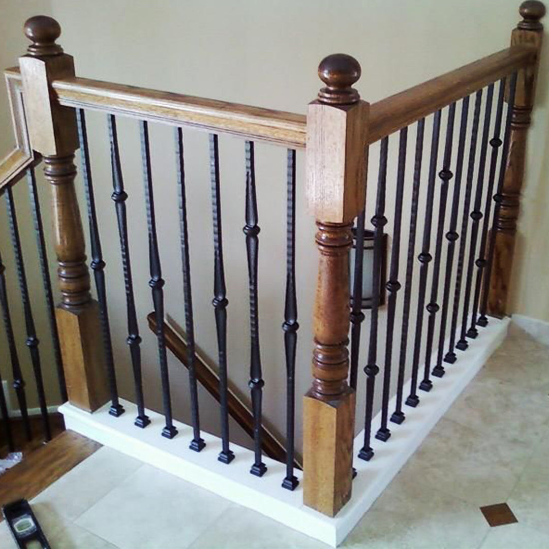 Gothic Hammered Straight Bar Iron Baluster - Affordable Stair Parts ...