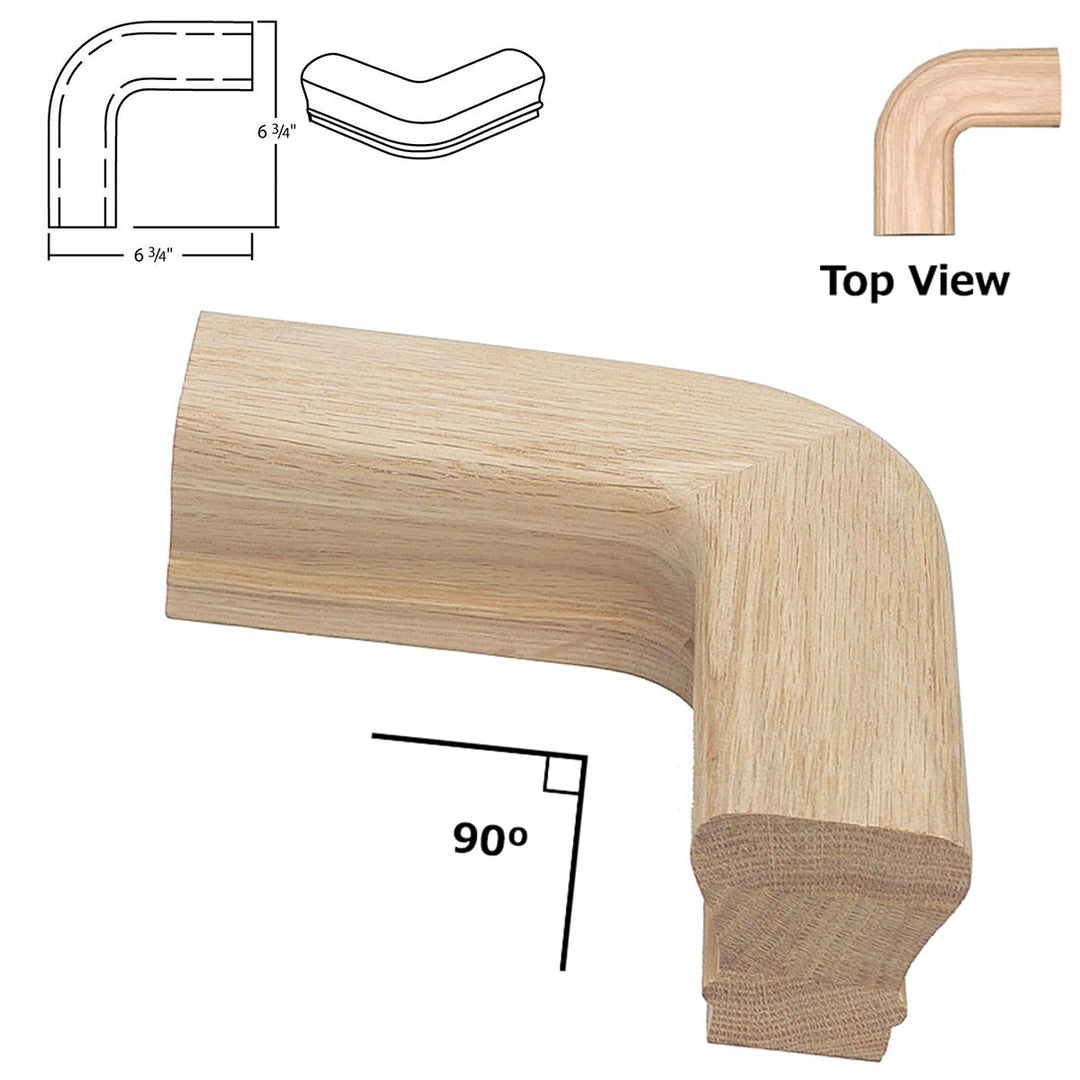 Level Quarter Turn Handrail Fitting - Affordable Stair Parts ...