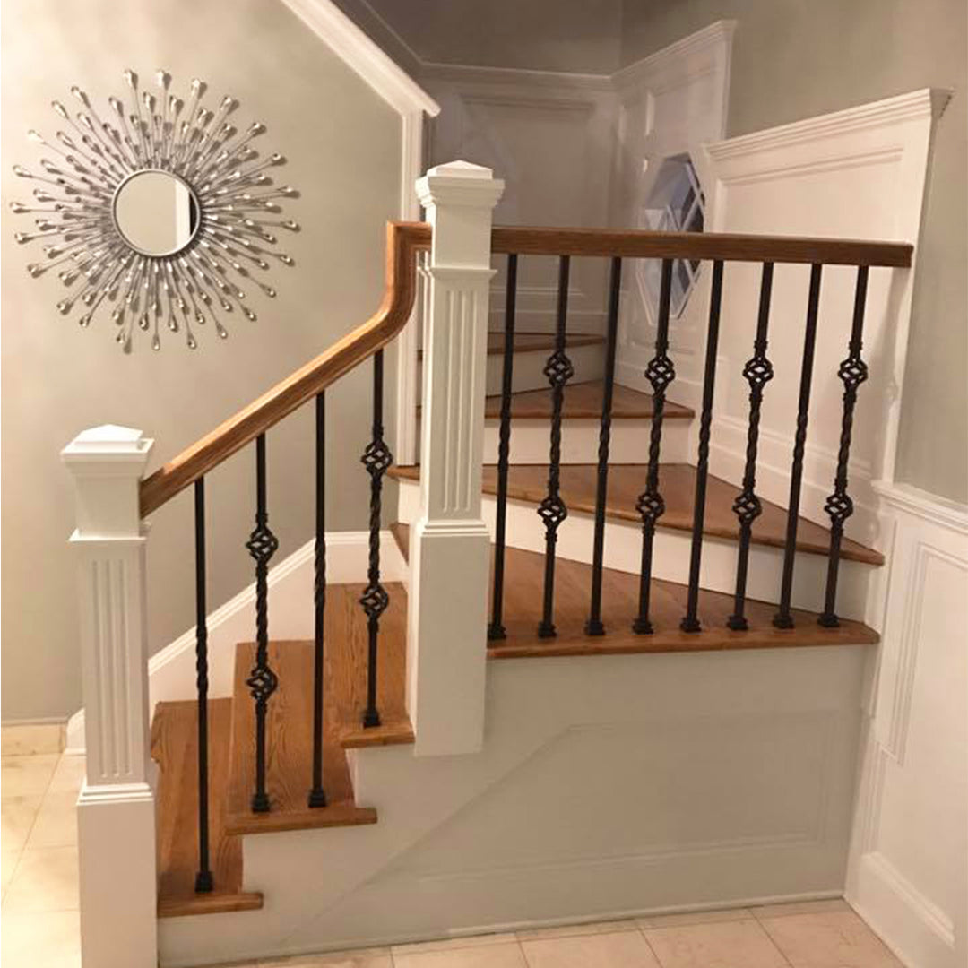 Mega Double Basket Wrought Iron Baluster - Affordable Stair Parts ...