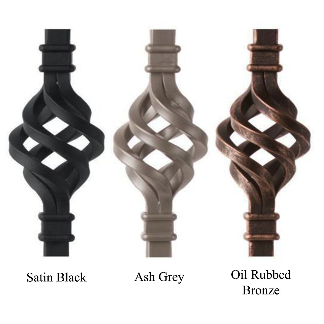 Mega Double Basket Wrought Iron Baluster - Affordable Stair Parts ...