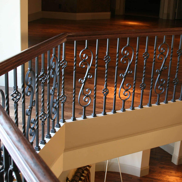 Mega Double Basket Wrought Iron Baluster - Affordable Stair Parts ...