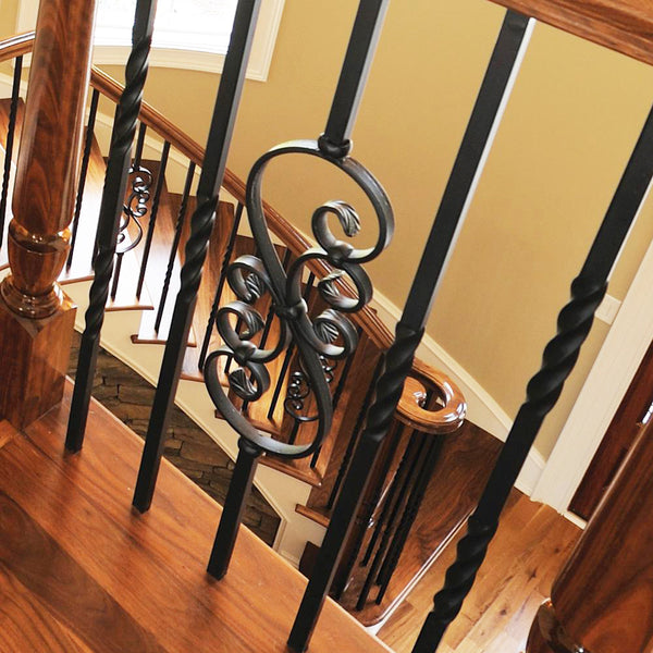 Mega Scroll Wrought Iron Baluster - Affordable Stair Parts – Affordable ...