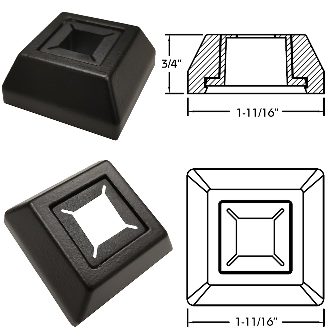 Modern Flat Iron Baluster Shoe - Affordable Stair Parts – Affordable ...