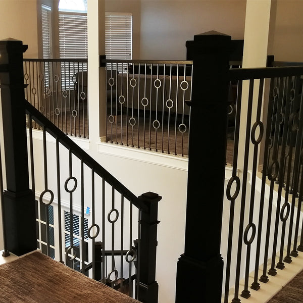 Single Ring/Circle Wrought Iron Baluster - Affordable Stair Parts ...
