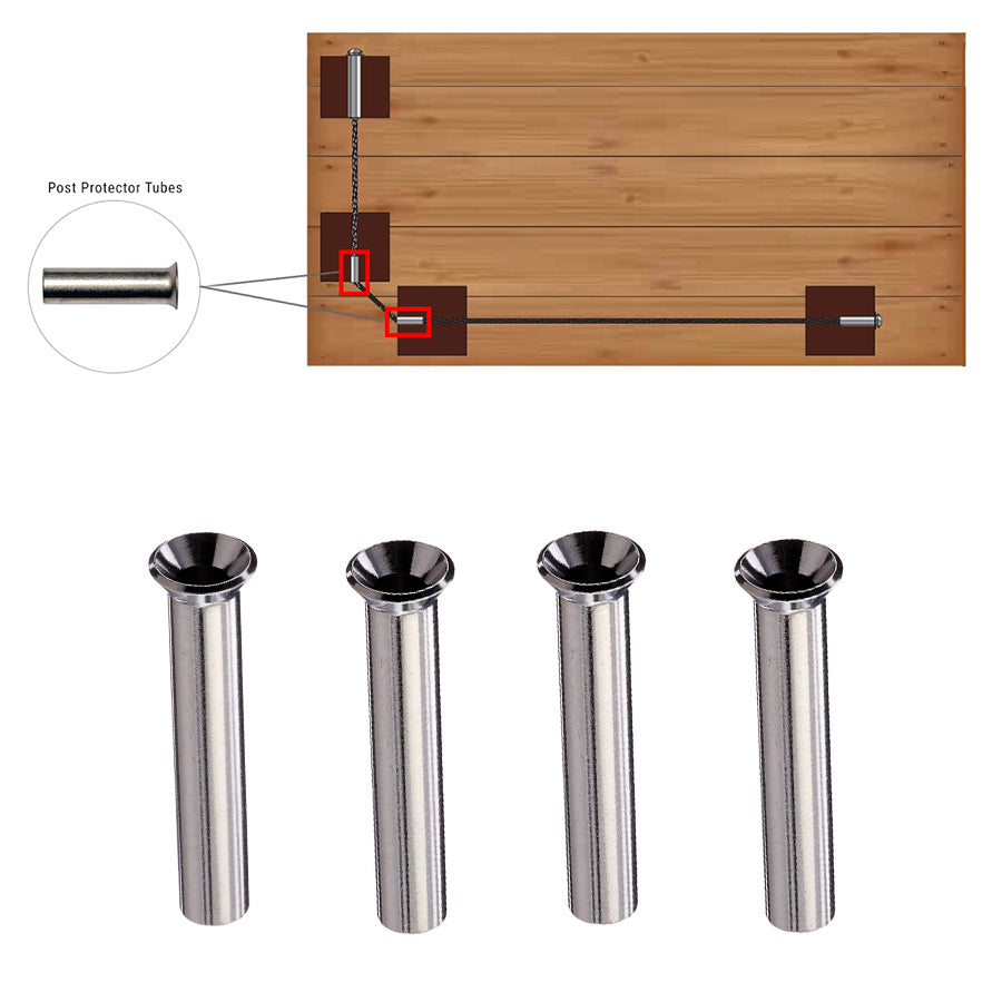 Stainless Steel Cable Protector Sleeves - Affordable Stair Parts ...