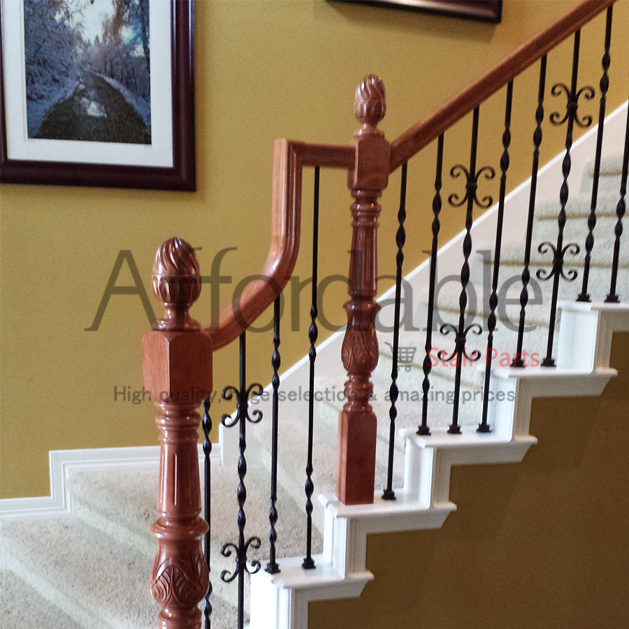 2-Rise Straight Gooseneck Handrail Fitting - Affordable Stair Parts ...