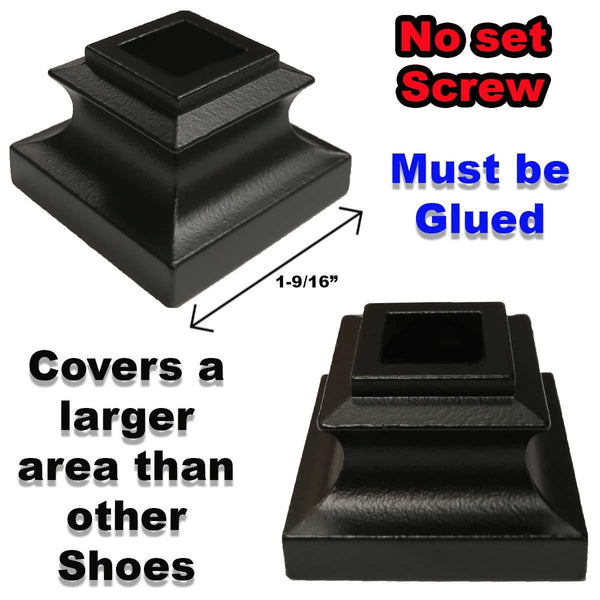 Baluster Swap Flat Base Shoe for 1/2" Iron Balusters - Affordable Stair ...